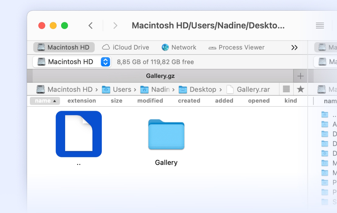 Unzip & Open GZ File on Mac | Download Commander One