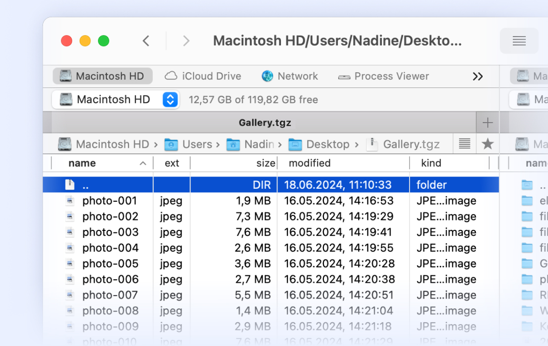 Open TAR.GZ Files on Mac | Download Commander One