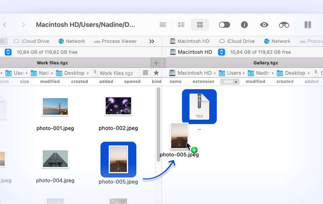 Open TAR.GZ Files on Mac | Download Commander One